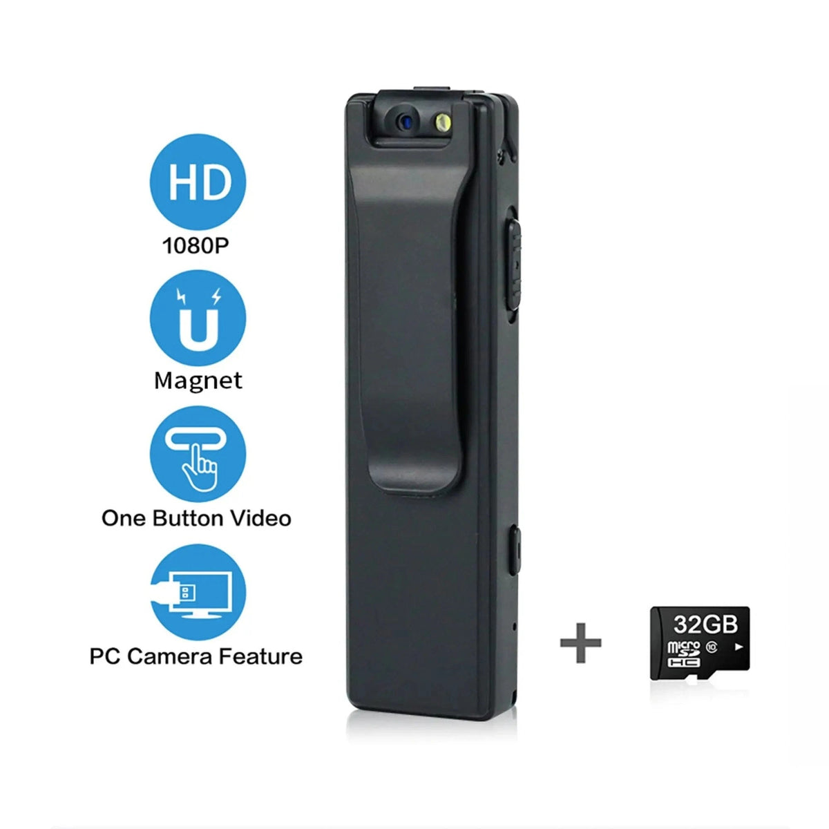 Z3 Mini Body Camera - 1080P HD Hidden Spy Camera - The Spy Store